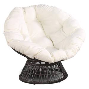 Claborn Papasan Wicker Indoor / Outdoor Swivel Moon Chair