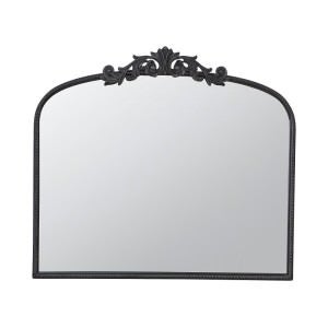 Meidrim Iron Frame Baroque Mantel Mirror, 102cm, Black