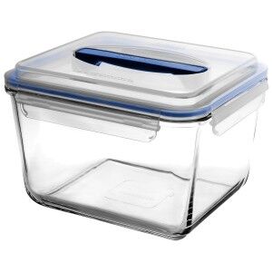 Glasslock Handy Tempered Glass Rectangle Container, 3700ml