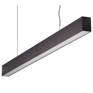 Maxi-50 Aluminium Dimmable LED Linear Pendant Light with Opal Diffuser ...