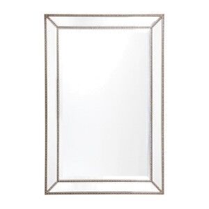 Zeta Wall Mirror, 90cm, Antique Silver
