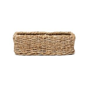Newbury Seagrass Rectangular Shallow Basket, Small