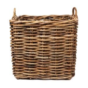 Aspen Heavy Duty Cane Square Basket, Large