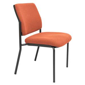 Buro Lindis SafeTex Fabric Guest chair, Rust / Black