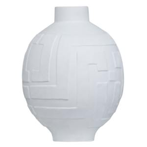 Pandora Greek Key Ceramic Vase, Medium