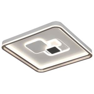 Queen Metal LED Flush Mount Ceiling Light, CCT, White