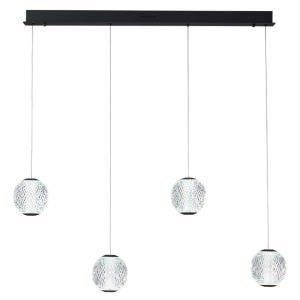 Langdon LED Bar Pendant Light, 4 Light, 5000K, Black