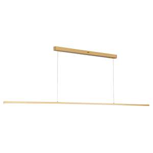 Beam Metal LED Linear Pendant Light, 200cm, CCT, Gold