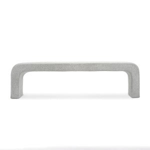 Harper Fabric Arch Bench Seat, 160cm, Hail Grey