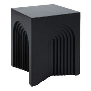 Briannah Square Side Table, Black