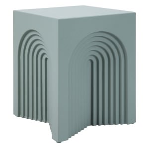 Briannah Square Side Table, Duck Egg Blue