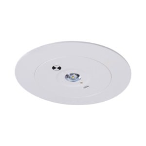 Evac Recessed LED Emergency Light, 3.5W, 4500K, White