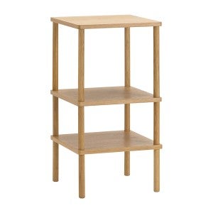 Rakie Oak Timber Small Display Shelf / Side Table