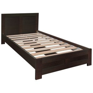 Hana Bed, King Single, Walnut