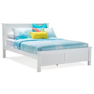 Snow Wooden Bed, Queen