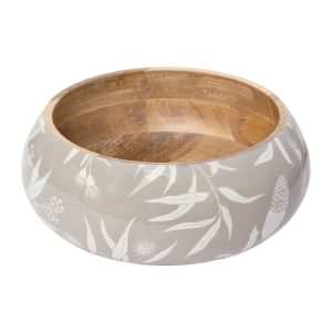 Bindi Mango Wood Salad Bowl, Beige