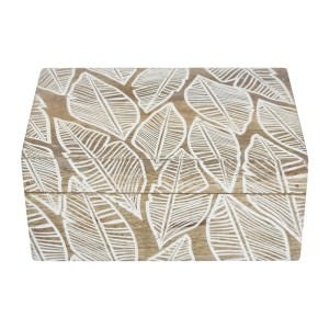 Maya Mango Wood Rectangular Trinket Box