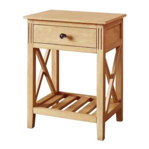 Devon Timber Bedside Table, Oak