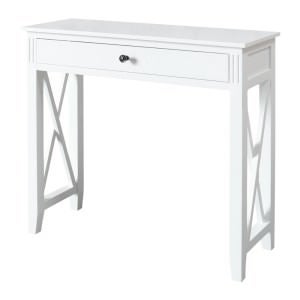 Devon Timber Console Table, 80cm, White