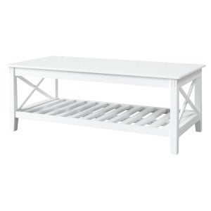 Devon Timber Coffee Table, 120cm, White
