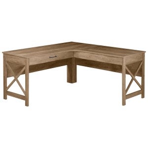 Erie Farmhouse Corner Desk, 158cm, Rustic Oak