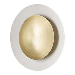 Coss Steel LED Wall Light, Large, White