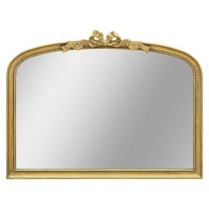 Zurich Metal Frame Mantel / Wall Mirror, 102cm