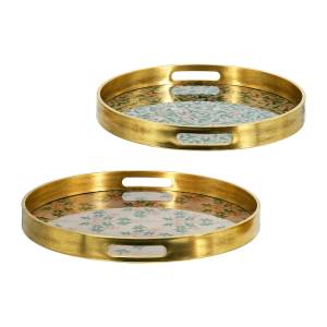 Santara 2 Piece Round Tray Set