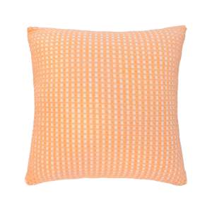 Bambury Dora Cotton Waffle Scatter Cushion, Peach