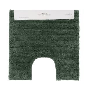 Algodon Plush Luxe Contoured Bath Mat, Thyme