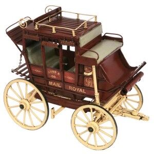 Boutica Handmade Metal Vehicle Model, Cobb and Co Coach, Large