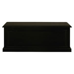 Tasmania Mahogany Timber Blanket Box, Medium, Black