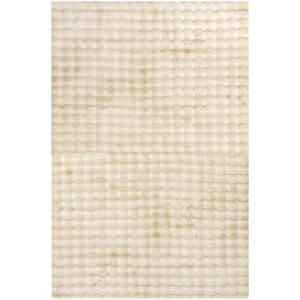 Bubble Modern Machine Washable Rug, 140x70cm, Natural