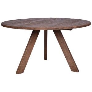 Jenolan Elm Timber Round Dining Table, 140cm