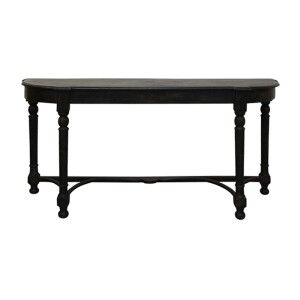 Basni Mango Wood Console Table, 166cm, Black