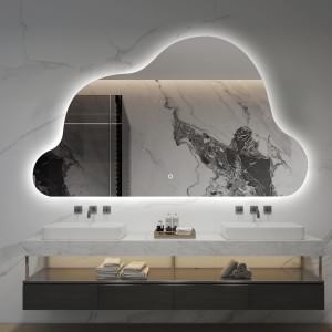 Cumulus Cloud Backlit Bathroom Wall Mirror, 120cm