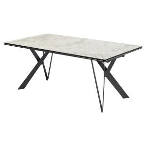 Savella Ceramic Glass & Metal Extension Dining Table, 200-280cm