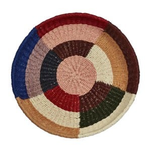 Baris Paper Rope Plate Wall Decor, Type B, 36cm