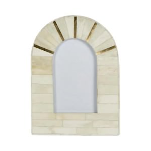Orla Bone Inlay Arched Photo Frame, 4x6"