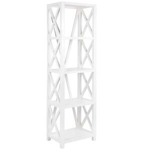 Rosslyn Mahogany Timber Slim Display Shelf, Large