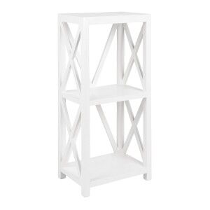 Rosslyn Mahogany Timber Slim Display Shelf, Small