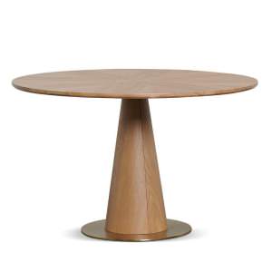 Pavia Ashwood Round Dining Table, 120cm, Natural