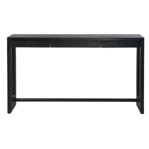 Alme Wooden Console Table, 150cm, Black