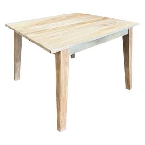 Bourdon Recycled Elm Timber Square Dining Table, 95cm