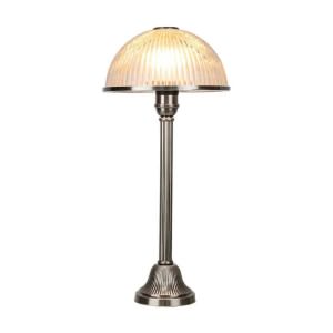 Fraser Brass & Glass Table Lamp, Antique Silver