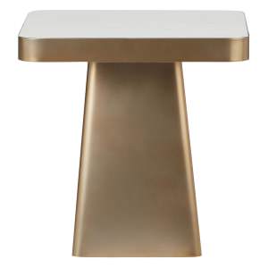 Grand Designs Dutton Marble Topped Steel Square Side Table