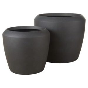 Rogue Vienna 2 Piece Planter Set, Black