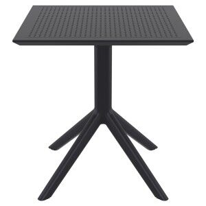Siesta Sky Commercial Grade Indoor / Outdoor Square Dining Table, 70cm ...