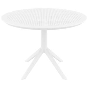 Siesta Sky Commercial Grade Indoor / Outdoor Round Dining Table, 105cm ...
