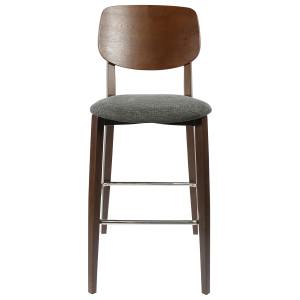 Durafurn Atlanta Rectella Commercial Grade Bar Stool, Timber Back ...